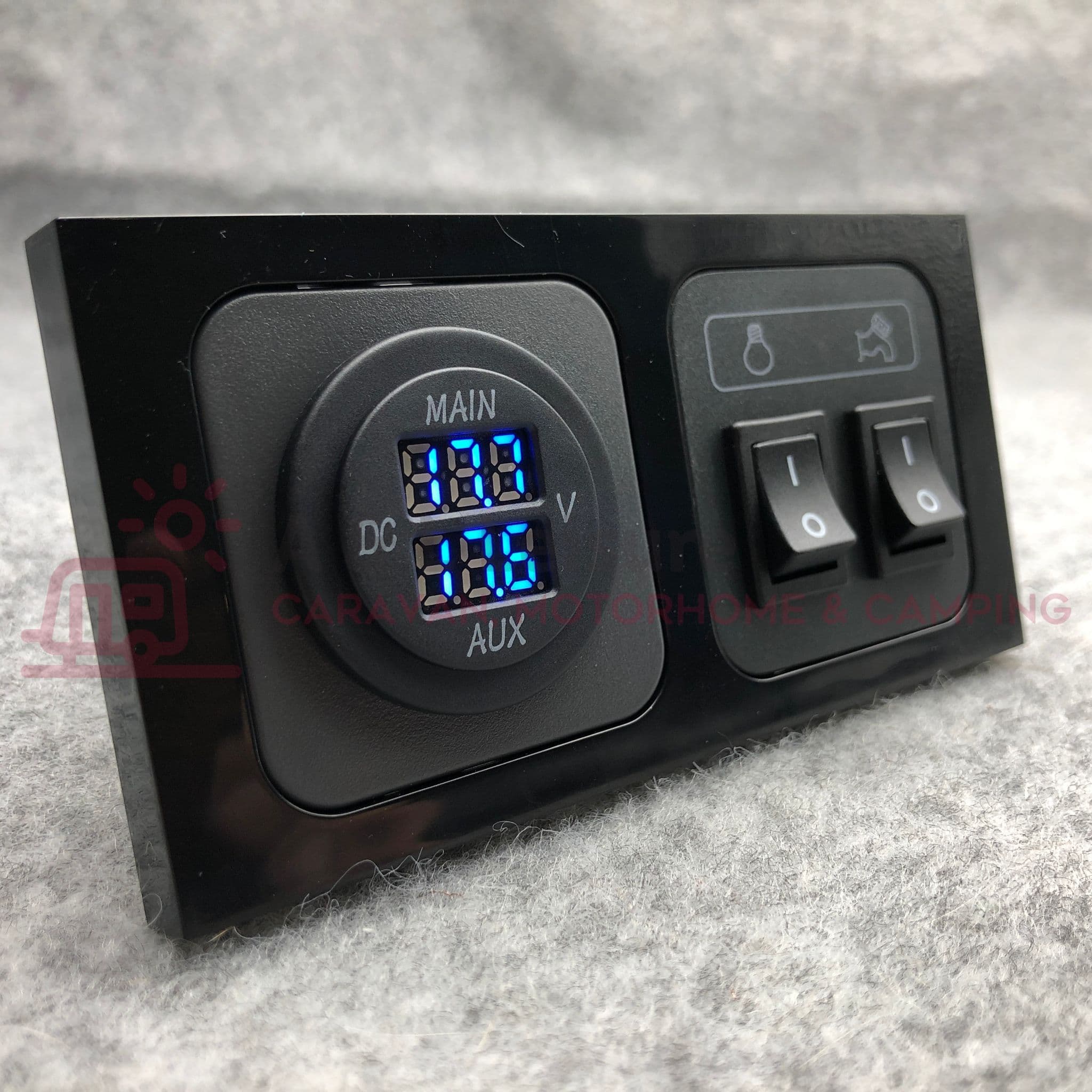 CBE C-Line Control Panel Twin Volt Meter Pump & Light Switch Gloss ...